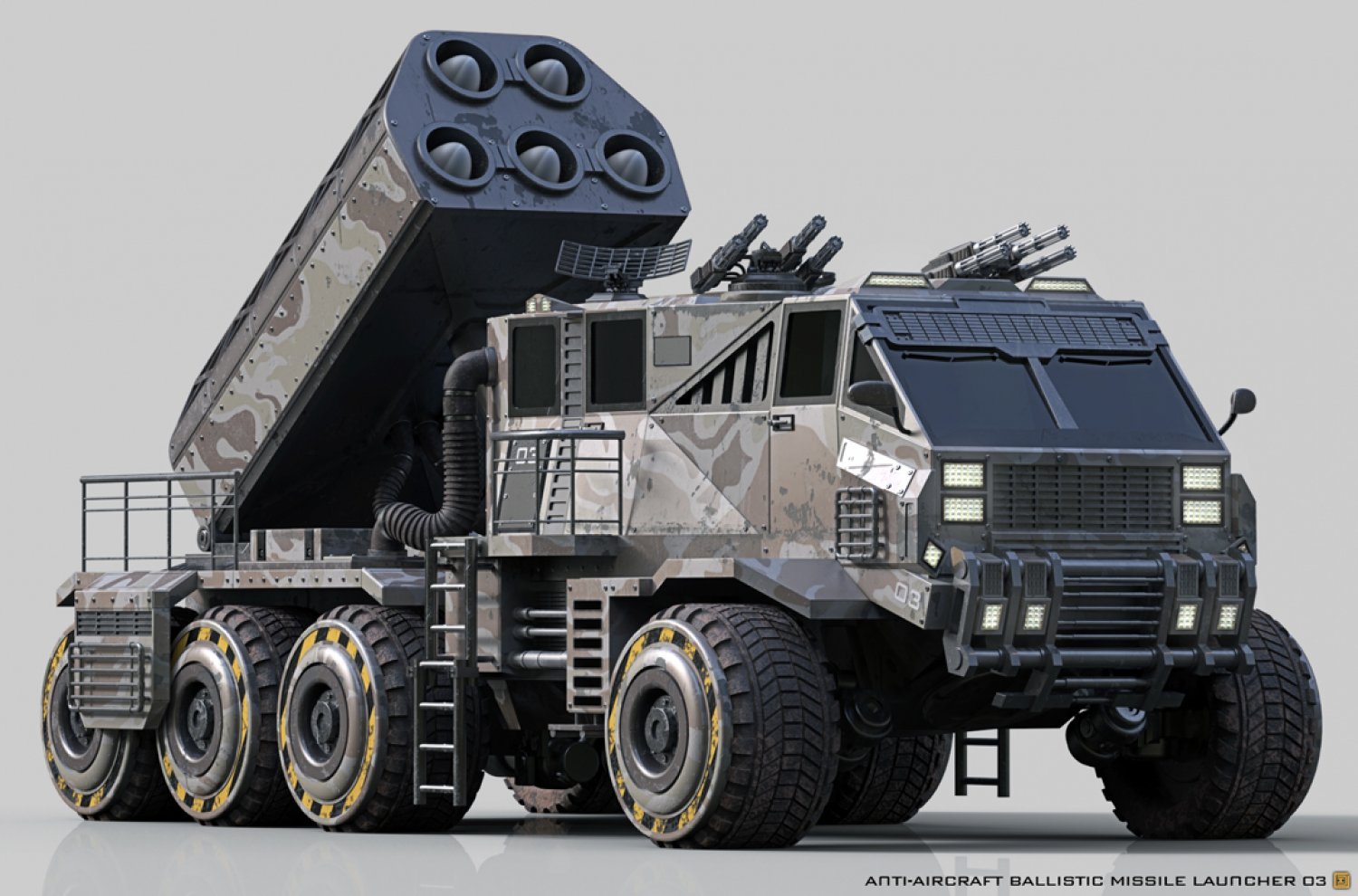 Anti-Aircraft Ballistic Missile Launcher 03